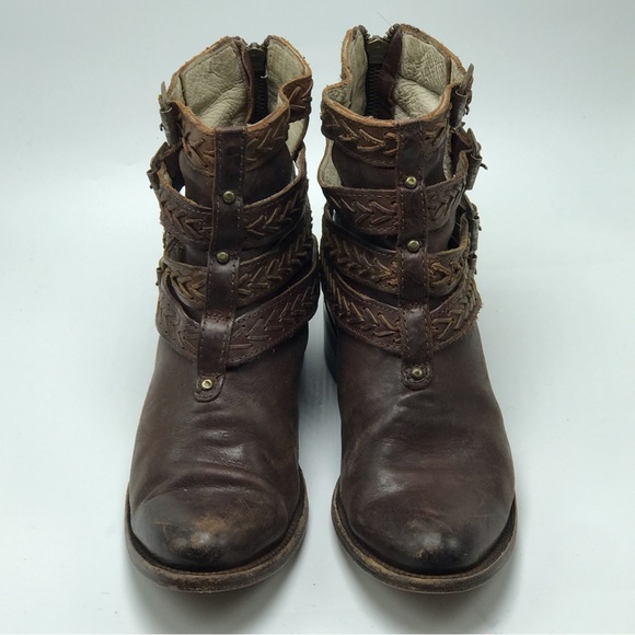 Freebird by Steven | Shoes | Freebird Fb Roper Steven Drover Brown Leather Ankle Boots Size 8 ...